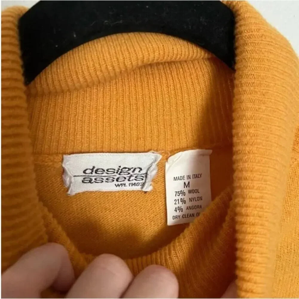 Vintage | Sweaters | Vintage Goldenrod Yellow Wool Embroidered ...